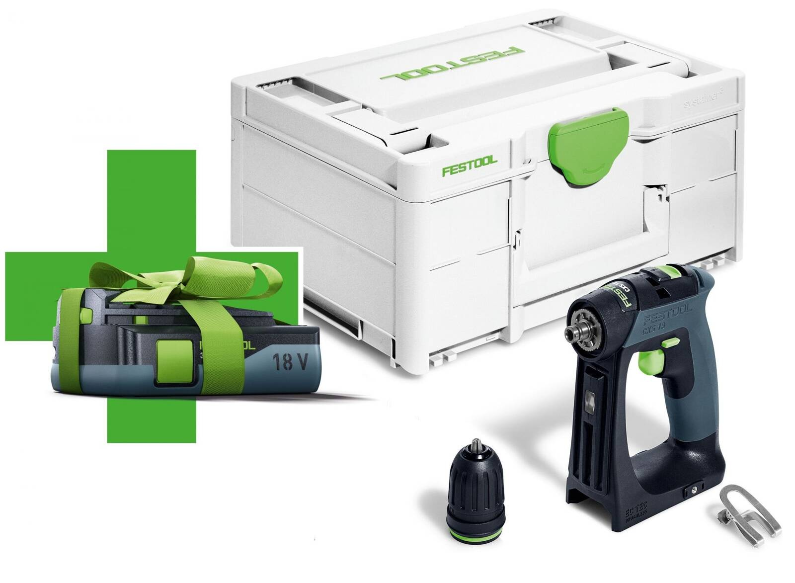 Wiertarko-wkrętarka CXS 18-Basic-3,0 Festool 578063 - Domitech.pl